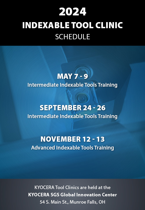 Kyocera Indexable Tool Clinics